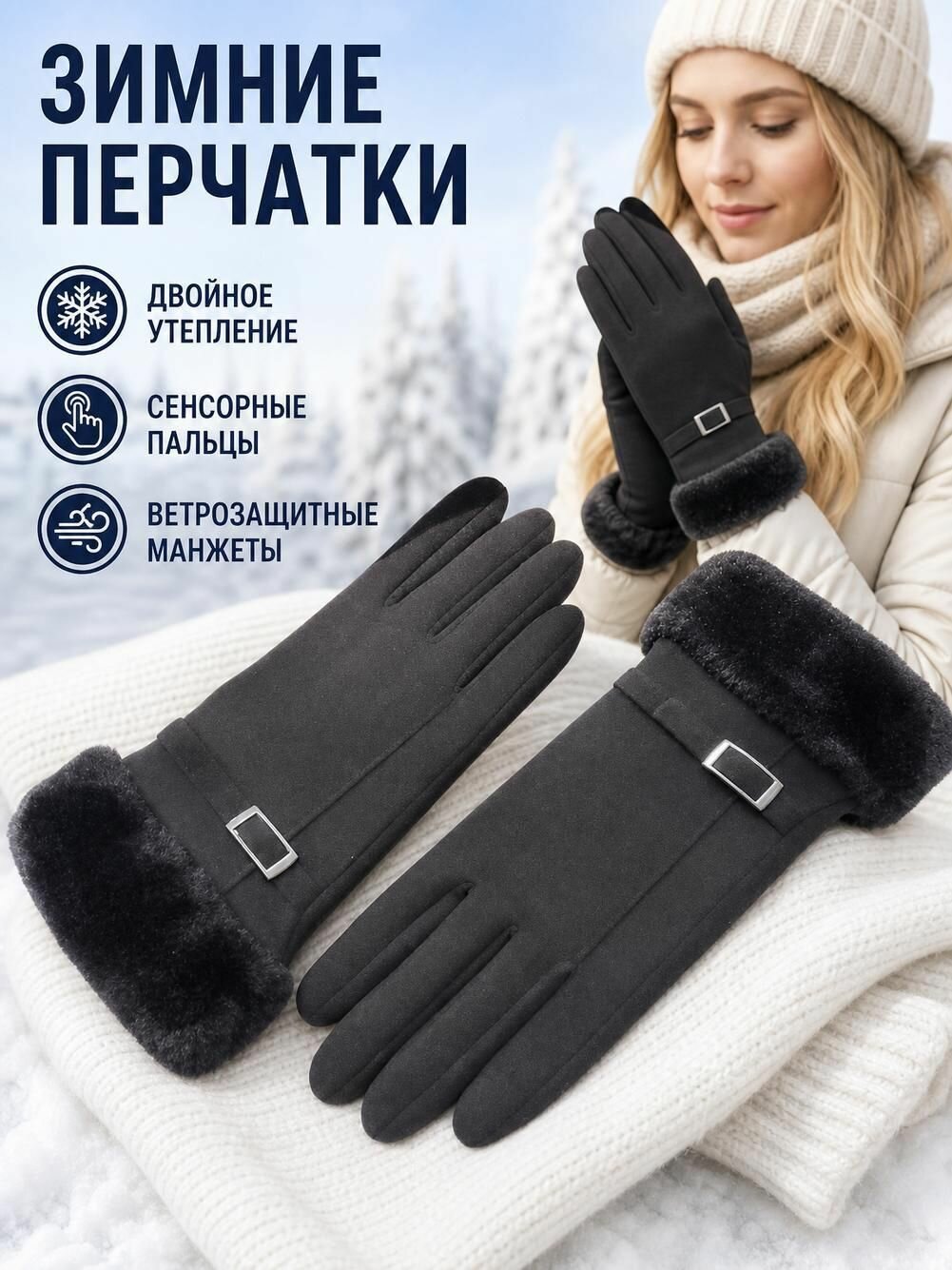 Перчатки Базовая коллекция для женщин