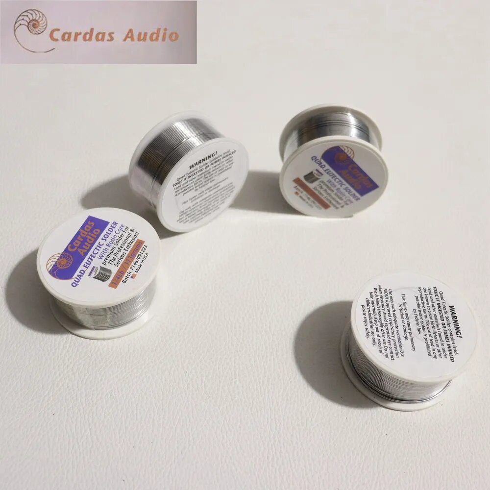 Абсолютно новый 100 г целый рулон CARDAS 0,8 мм 4% серебра Hi-Fi DIY аудио припой из серебра с низкой температурой плавления