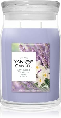 Свеча Yankee Candle Lavender Vanilla Signature, фиолетовый, 567 г