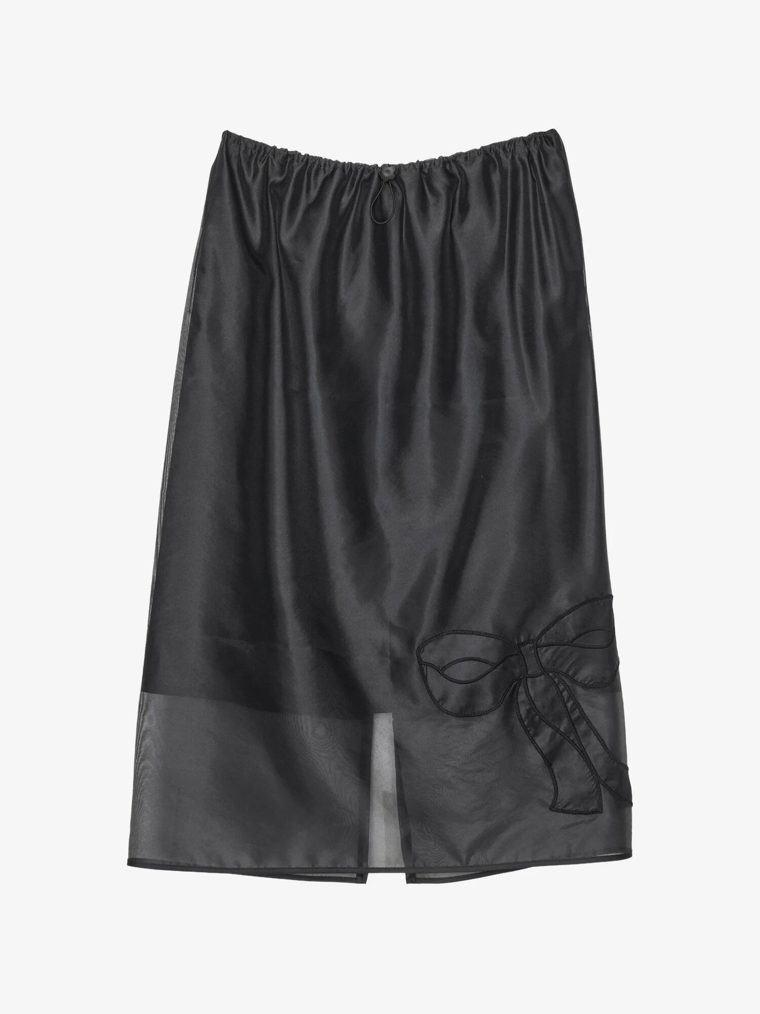 Юбка CBBria bow-embroidered midi skirt