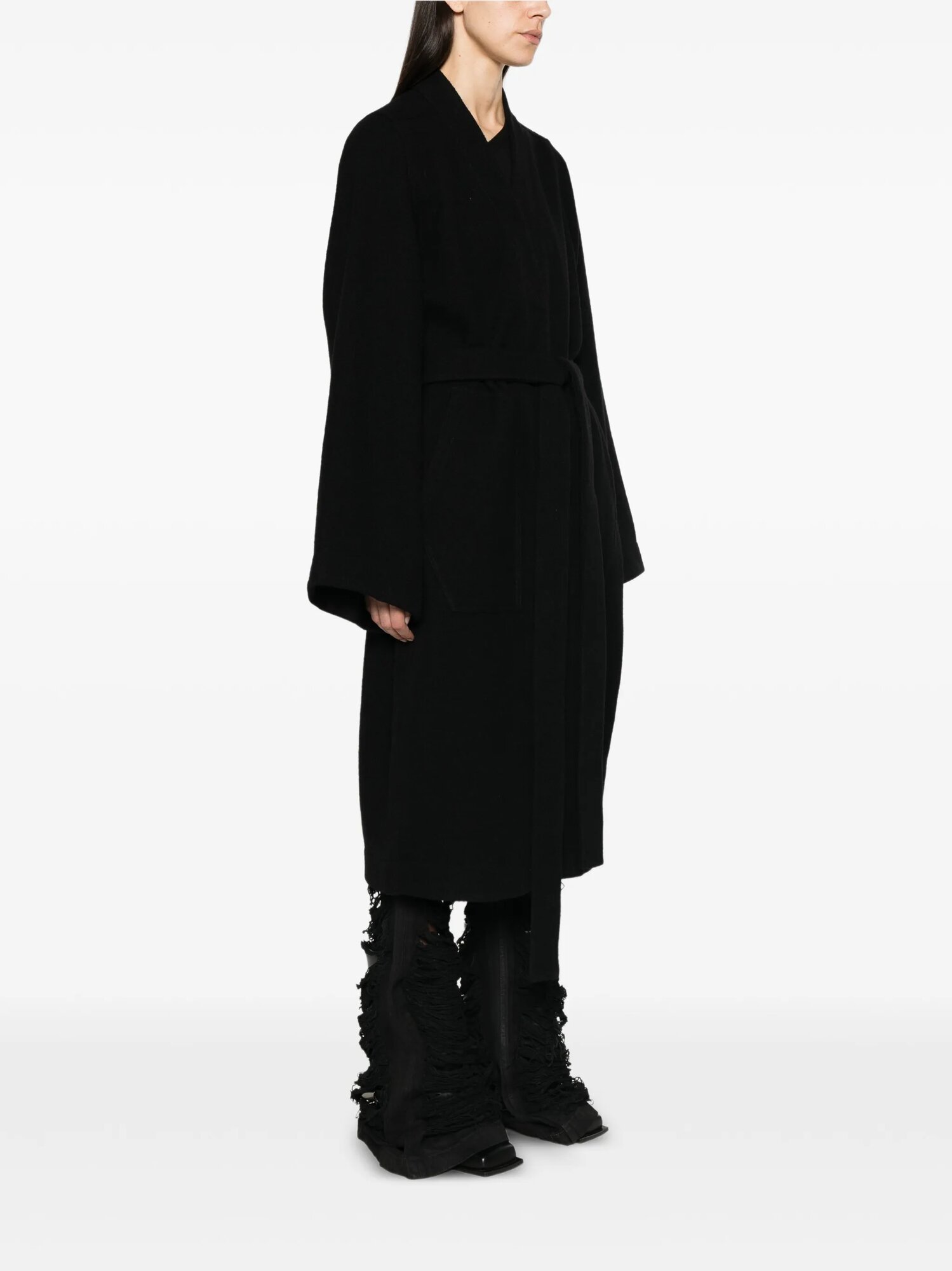 Пальто Rick Owens Belted oversized coat, размер 40 — фото 1