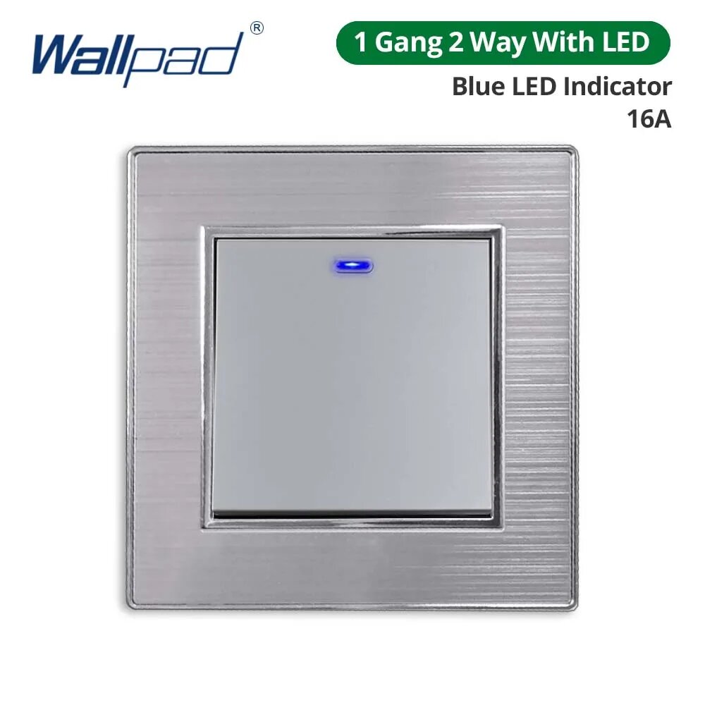 Wallpad 1 Gang 2 Way LED выключатель