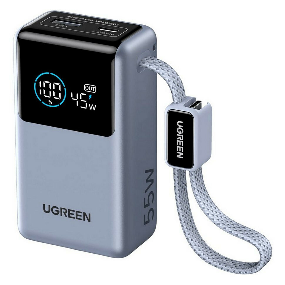 Внешний аккумулятор Ugreen PB727 10000mAh (75701B) Space Grey