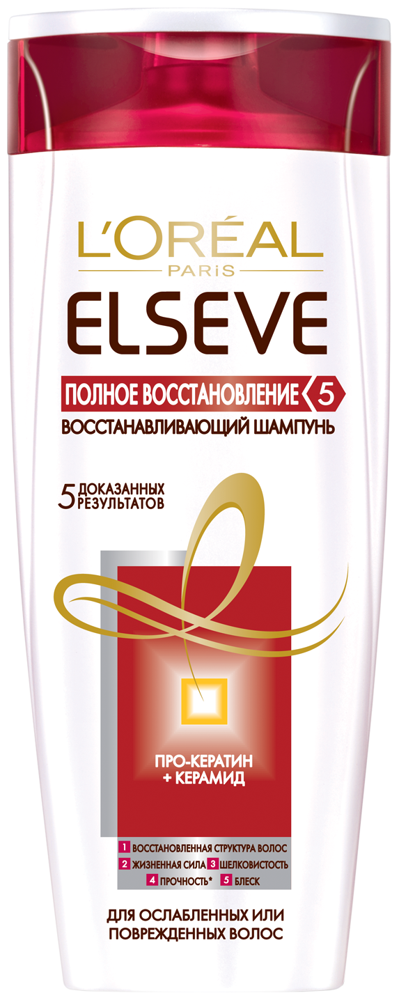 Шампунь L'Oreal Elseve Полное Восстановление, для секущихся волос, 250 мл
