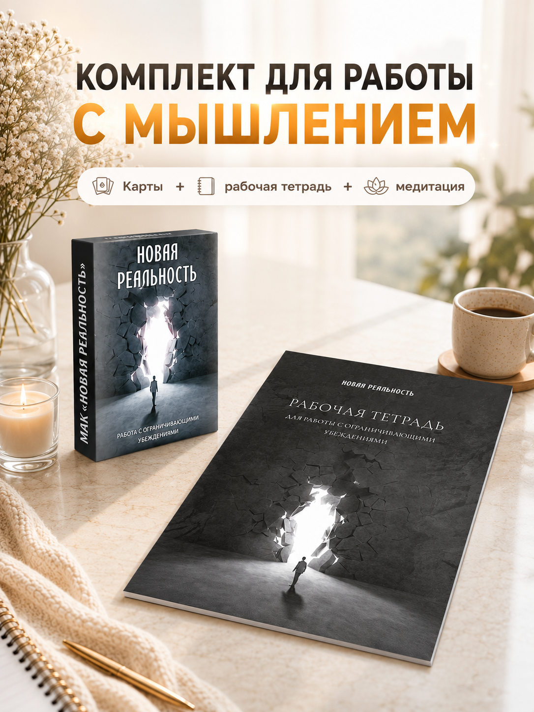 Метафорические универсальные ассоциативные карты МАК "Новая реальность" EZOTERIUM, 50 шт.