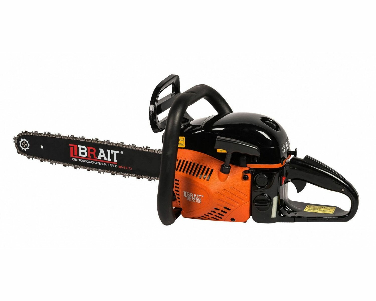Бензопила BRAIT BR-5218B стартер метал. шина 18", цепь 72*325*1,5 01.01.022.001