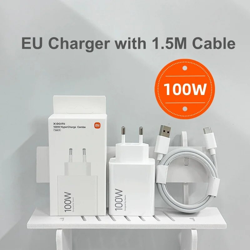 Xiaomi 100W EU Зарядное Устройство с кабелем 1.5M