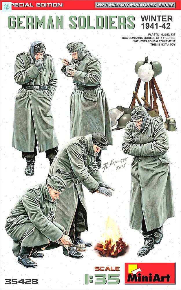 MiniArt 35428 1/35 Немецкий солдат (зима 1941-42) Специальная модель в сборе