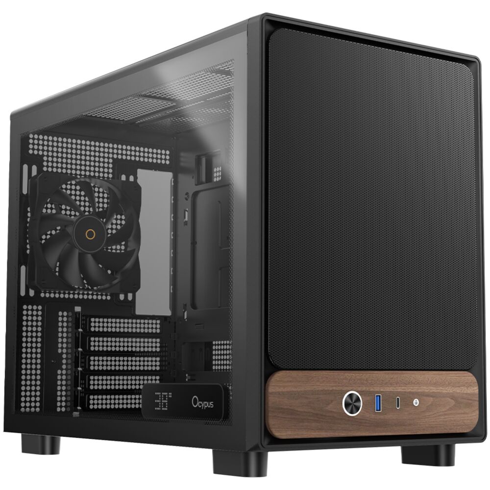 Корпус MicroATX Miditower Ocypus Delta C40 BK Digital Black
