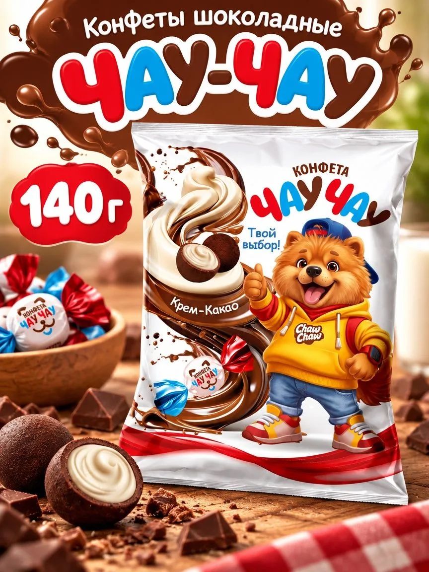Конфеты шоколадные Чау-Чау 140 г