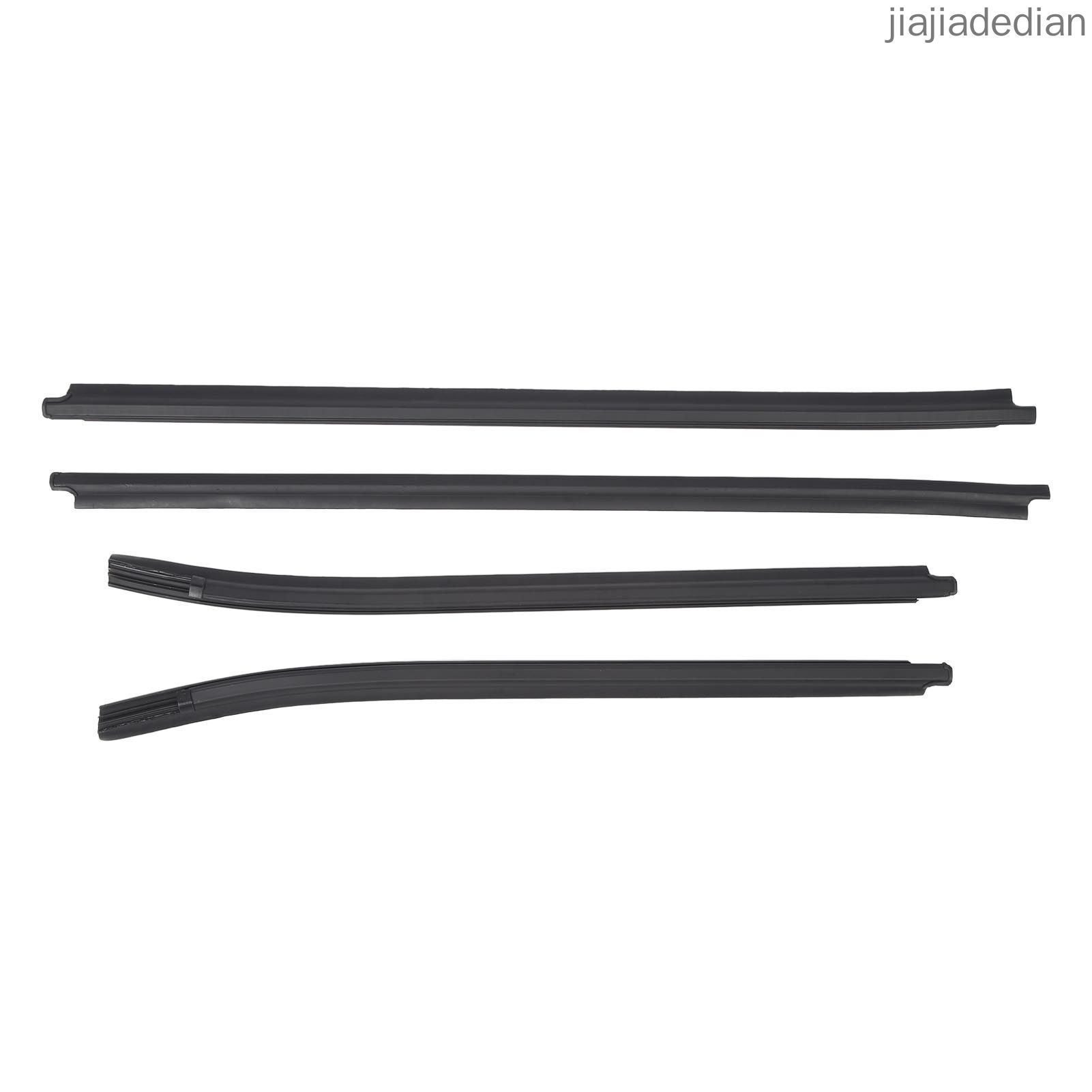 Комплект из 4 оконных уплотнителей и накладок 68162-0K010 Подходит для Toyota Hilux 2005-2015 гг. (дополнительный размер)