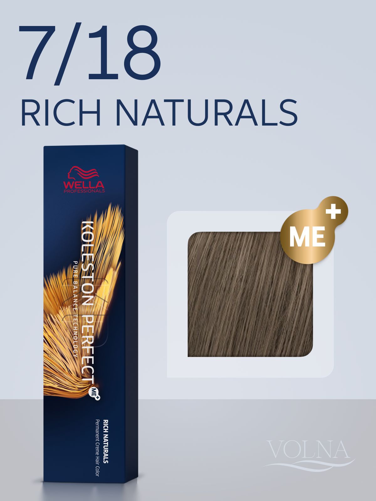 Wella Professionals Koleston Perfect Me+ Профессиональная стойкая крем-краска для волос 7/18 Перламутровый вереск, 60 мл