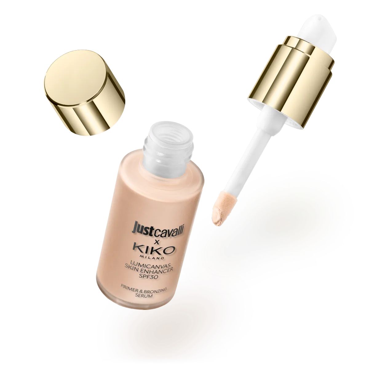KIKO Milano Cыворотка для лица и жидкий бронзер с SPF 30 just cavalli x kiko milano lumicanvas skin enhancer 30 мл оттенок 01 Wild Primer