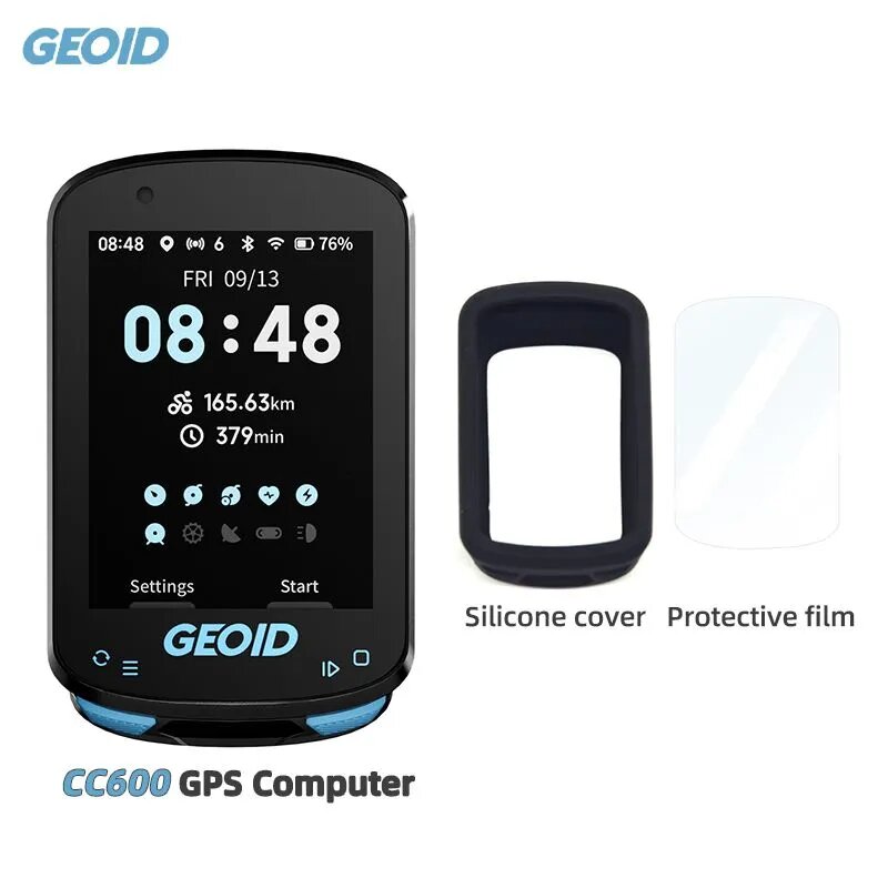 GEOID CC600 Велосипедный компьютер беспроводной водонепроницаемый IPX7 с зарядным 2,4 - дюймовым жидкокристаллическим дисплеем