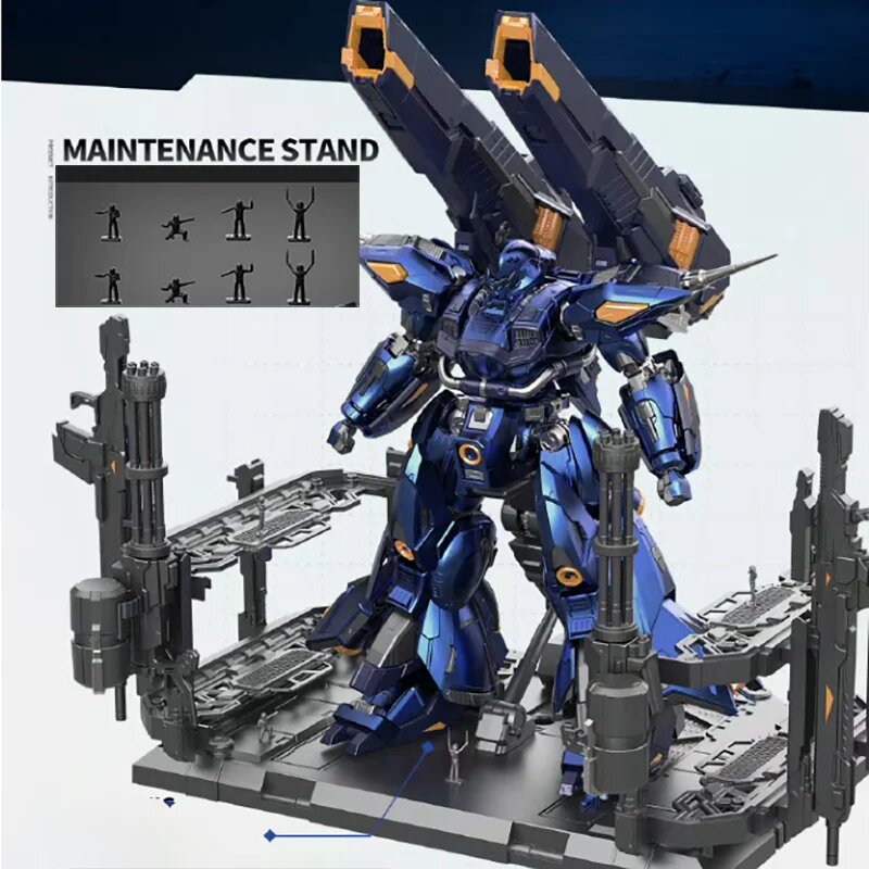Новинка: Модель ZERO BOUNDARY DARK WAVE DW-01 MG 1/100, сборный набор с металлическим каркасом, пластиковая модель со стендом для обслуживания.