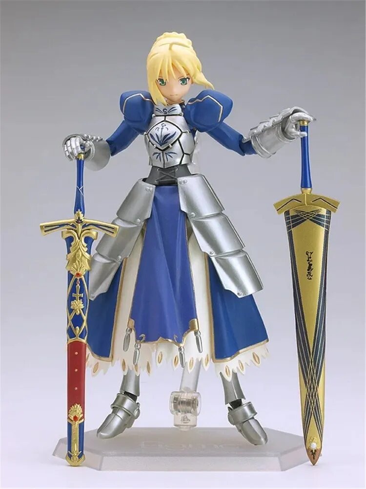 Фигурка GSC Max Factory Fate/stay night figma #003 Series Action Figures Saber Armor ver. - 5.5 Inches (Покрытие готово, стыки подвижны, а в комплект входит эксклюзивная основа)
