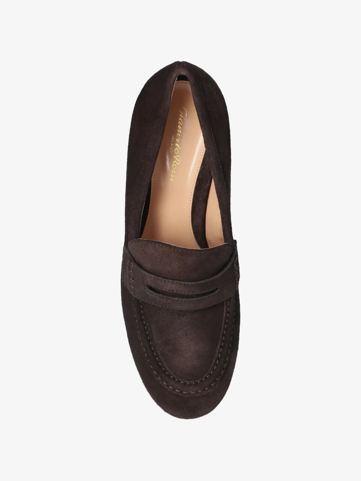 Лоферы Gianvito Rossi Suede platform loafers, размер 38, коричневый — фото 1