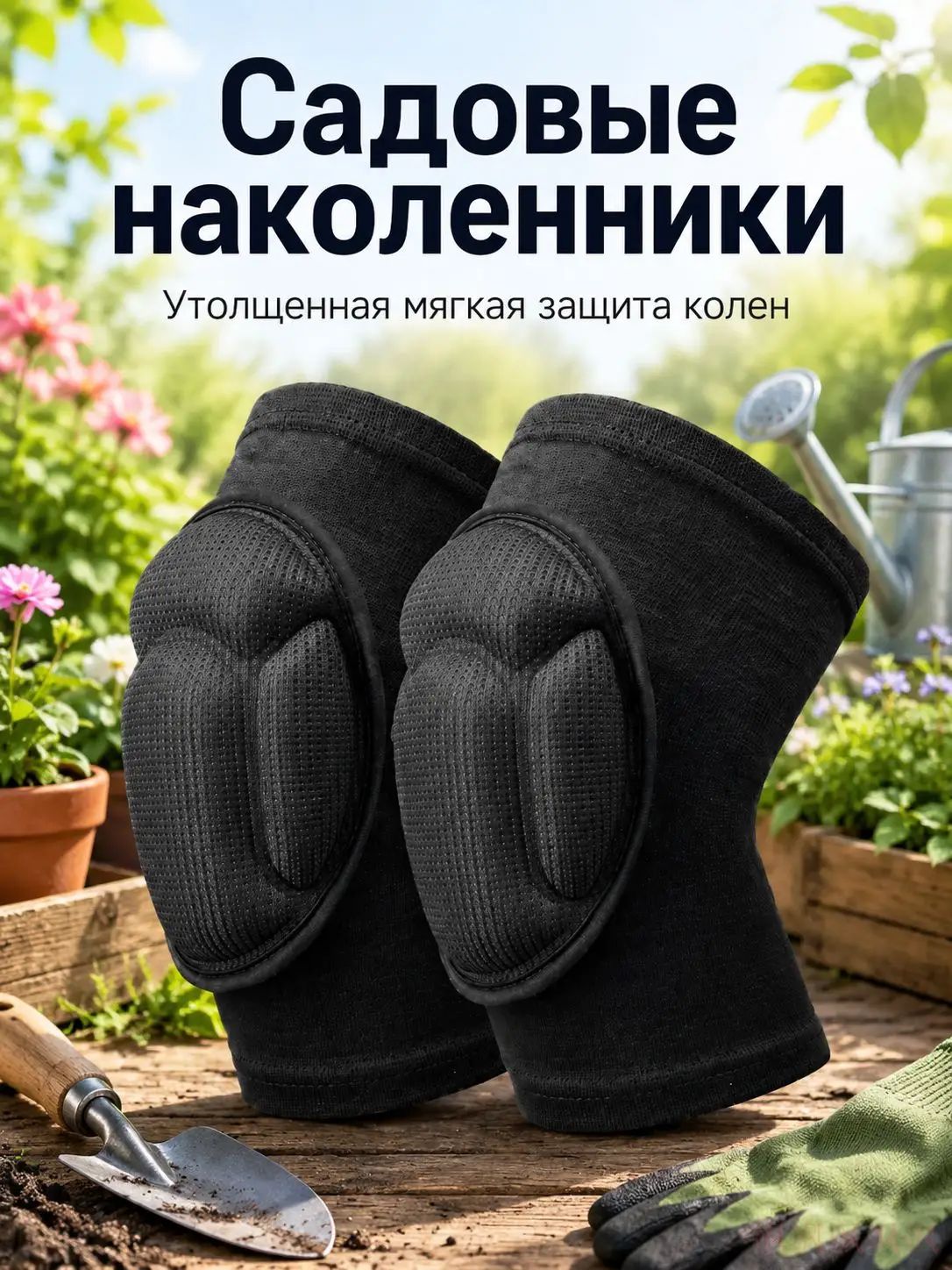 Коврик, подколенник для садовых работ 10 см 2 шт