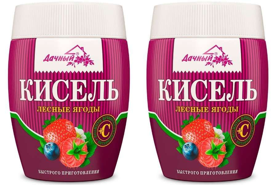 Дачный Кисель Лесные ягоды ранулированный, 300 г, 2 шт