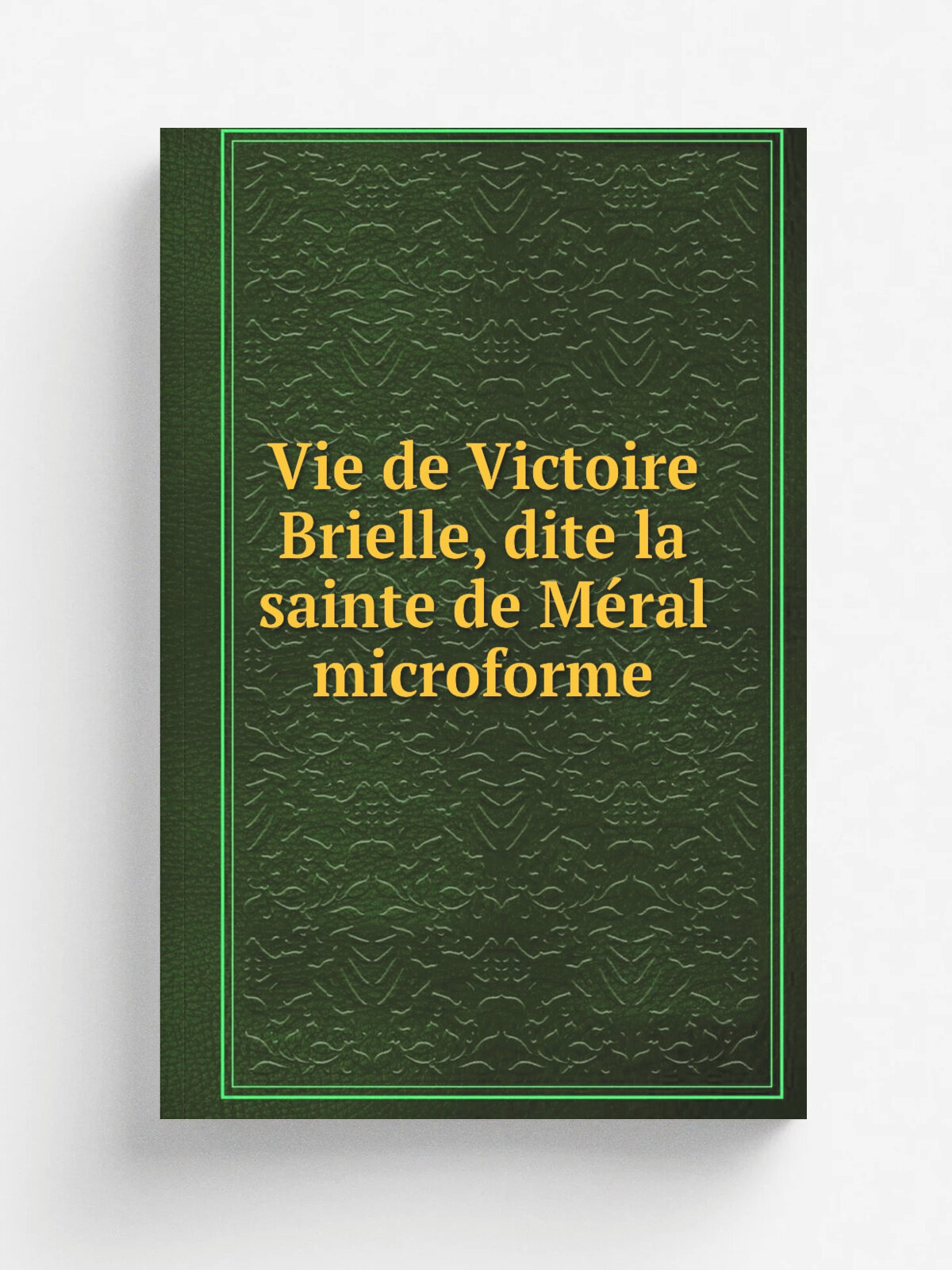 Vie de Victoire Brielle, dite la sainte de M.ral microforme | 1884 | Montr.al : Cadieux & Derome | Репринт
