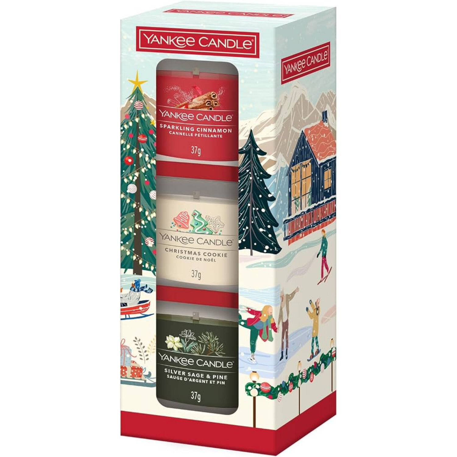 Подарочный набор Yankee Candle "Новогодный" с 3 мини свечами 2652673