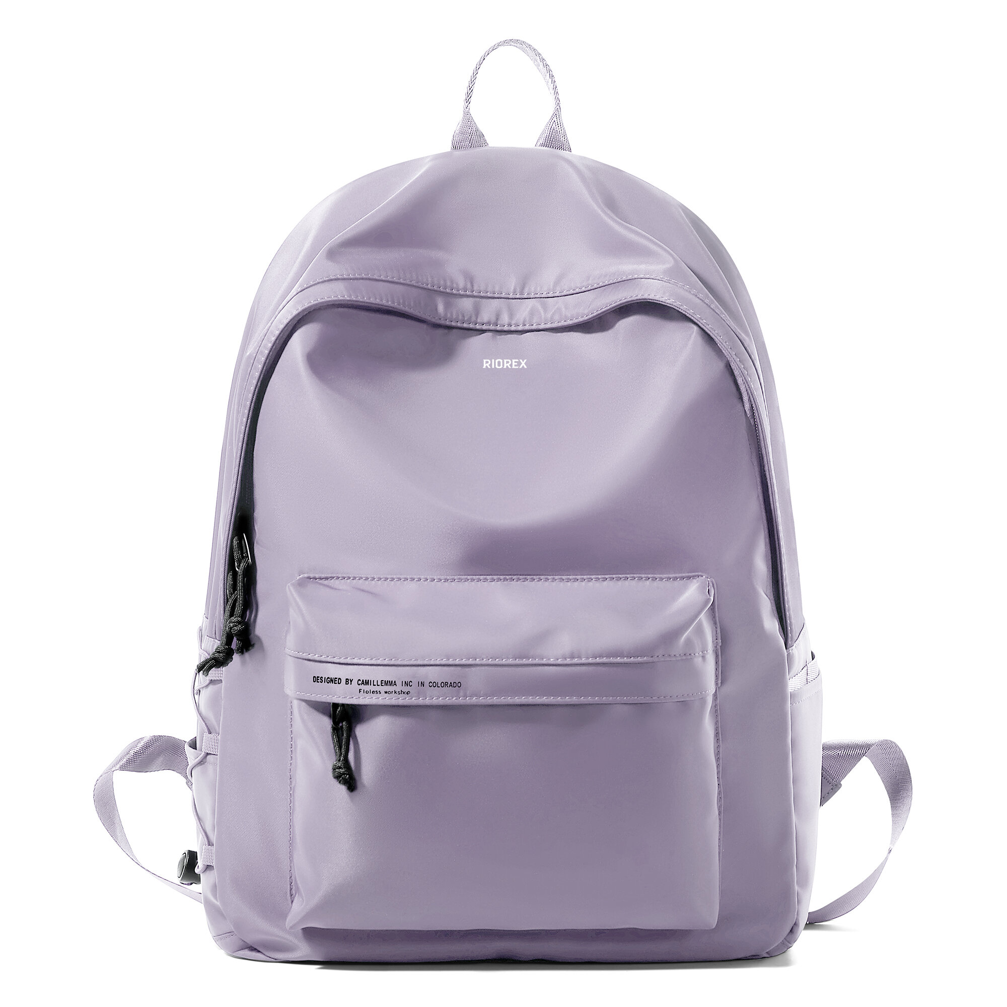 Рюкзак унисекс RIOREX нейлоновый большого размера, черно-белый, цвет: purple