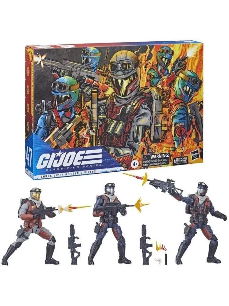 Фигурка Toys Hasbro Special Forces GI.JOE Basilisk Snake Demon Cobra Three-person suit 6-inch movable joints