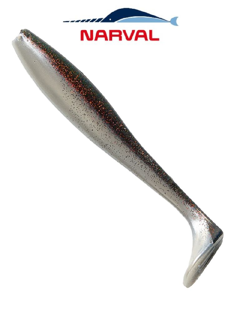 Приманка силиконовая Narval Choppy Tail 12cm цв. #064-Natural / Виброхвост для джига на судака, щуку / Силикон Нарвал Чопи Тейл