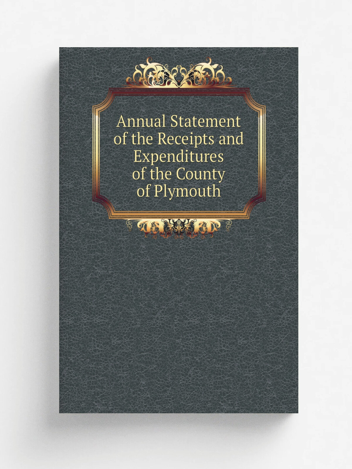 Annual Statement of the Receipts and Expenditures of the County of Plymouth