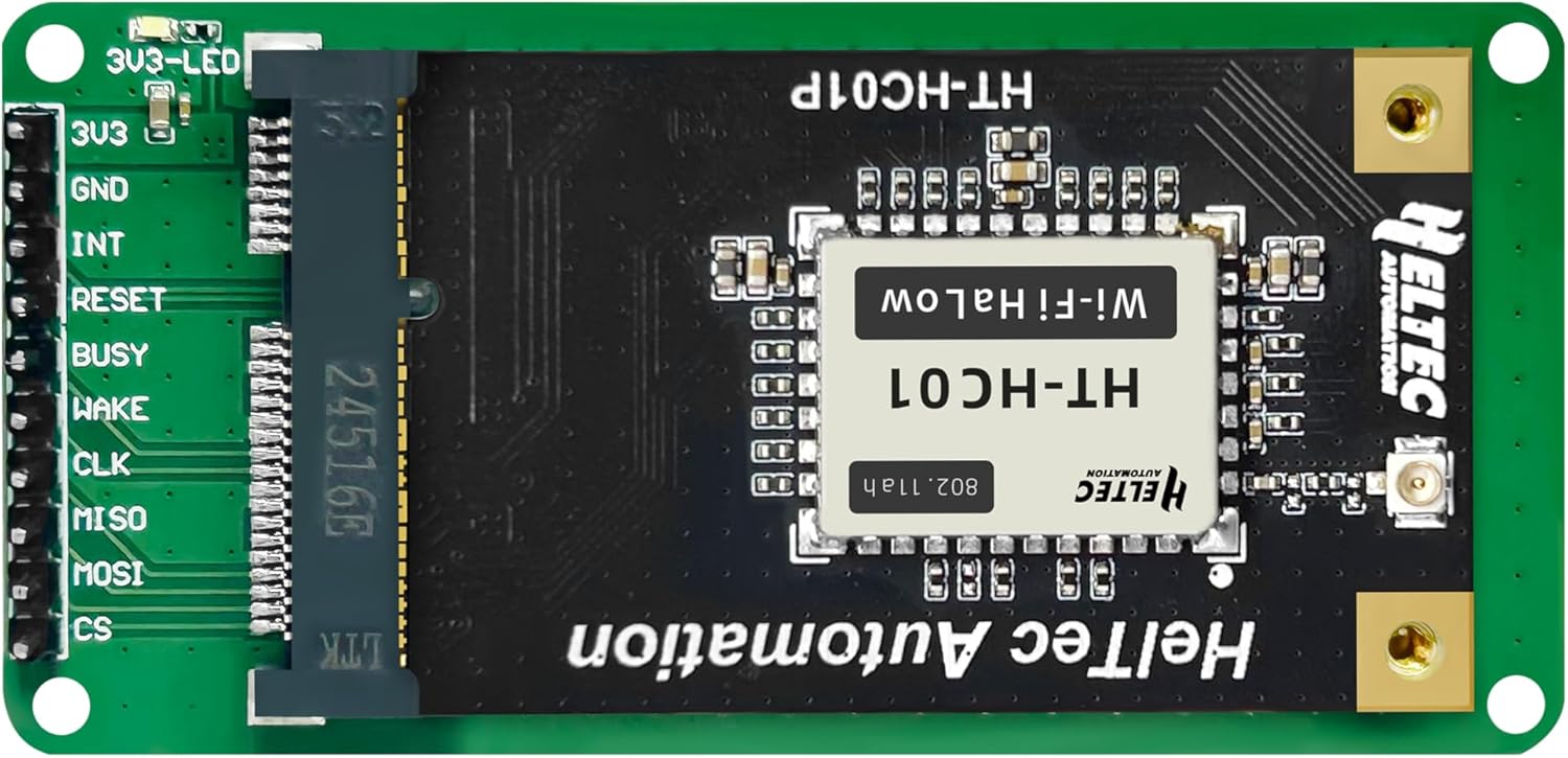 Модуль Heltec WiFi Mini PCIe с платой отладки - IEEE 802.11ah, дальность 1 км, скорость 32,5 Мбит/с, частотный диапазон 902-928 МГц, 802.11ah HaLow для IoT, умного дома и промышленной автоматиза