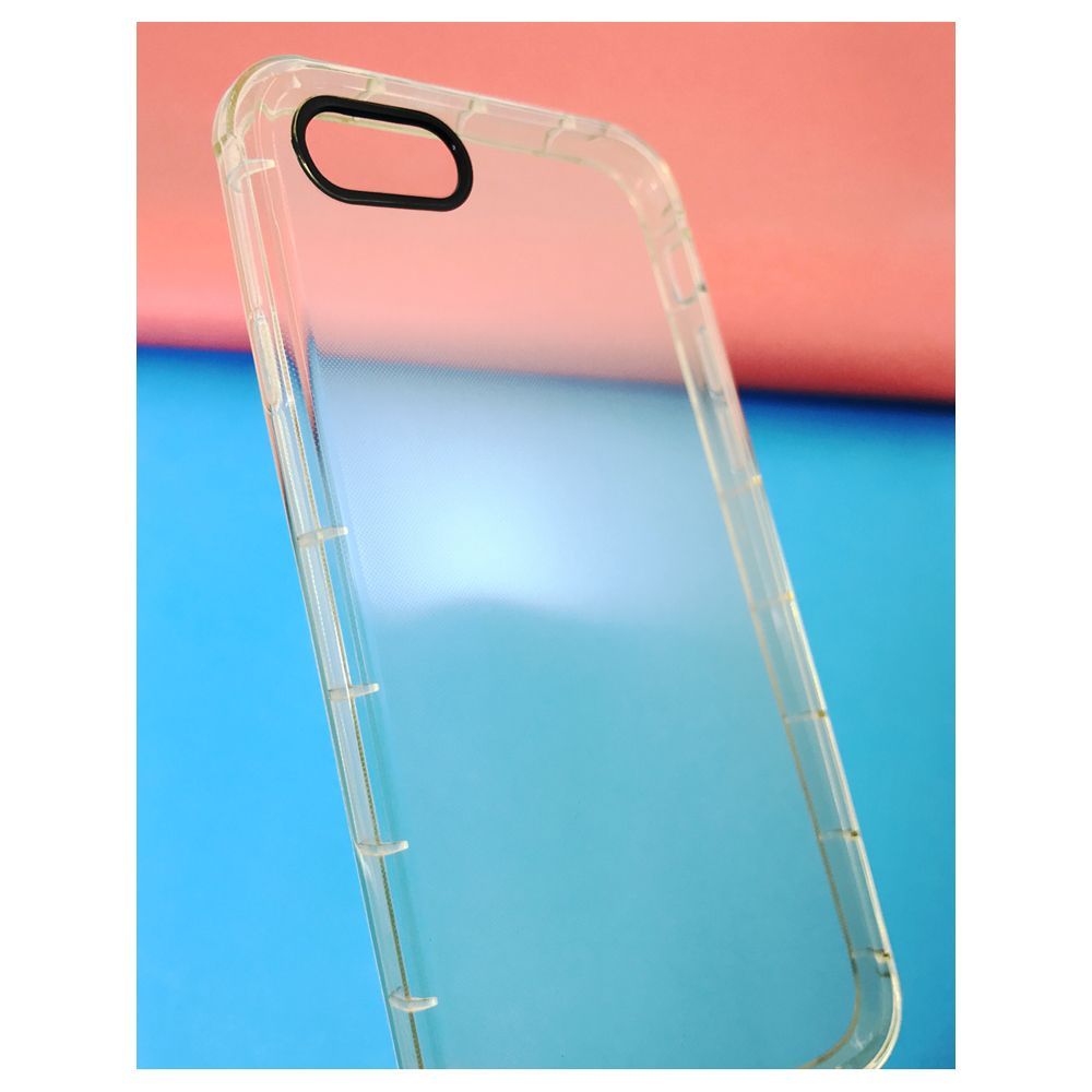 Чехол MF для iPhone 7/8 Накладка прозрачная силиконовая с противоударными бортиками защищающие экран телефона и усиленными углами с ребрами жесткости внутри