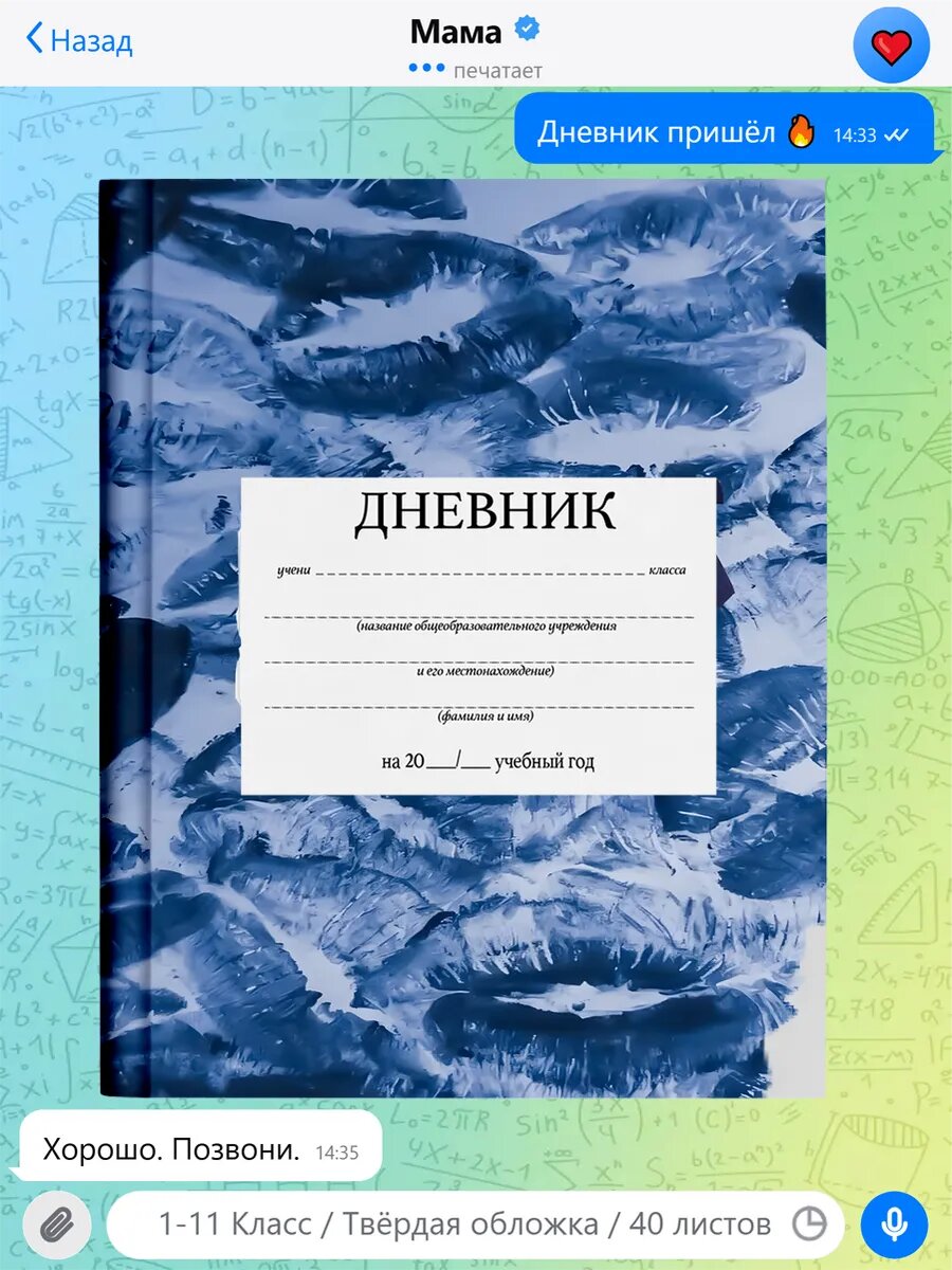 Школьный дневник с принтом y2k pinterest