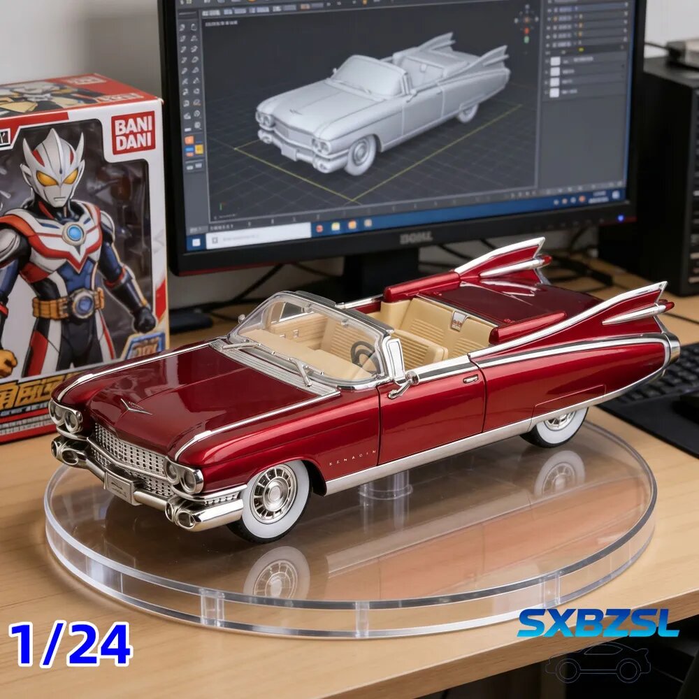 Машинка металлическая ретро кабриолет Cadillac Eldorado 1:24