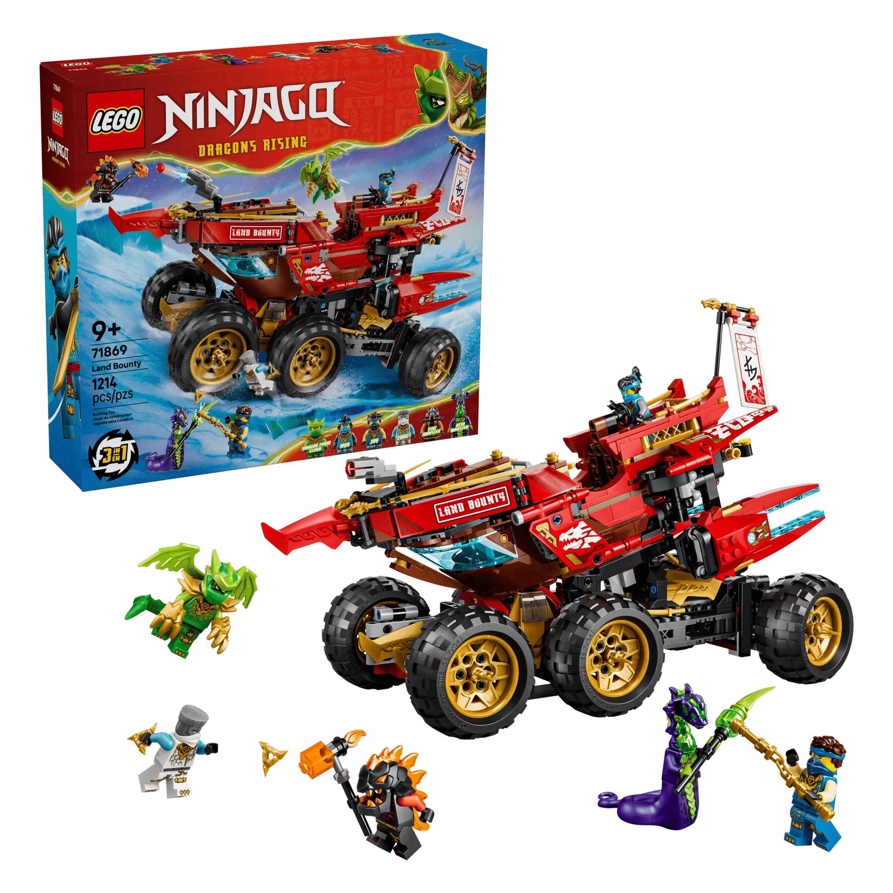 Конструктор LEGO NINJAGO 71869 Дар земли, от 9 лет, 1214 дет.