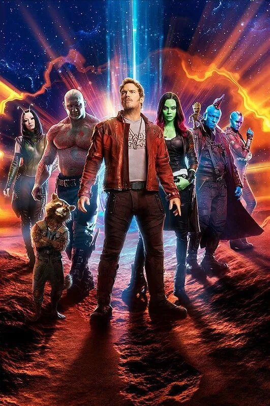 Картина по номерам для взрослых начинающих,"Стражи Галактики/Guardians of the Galaxy"Картина маслом своими руками для домашнего декора стен, 40x50 см, без рамки