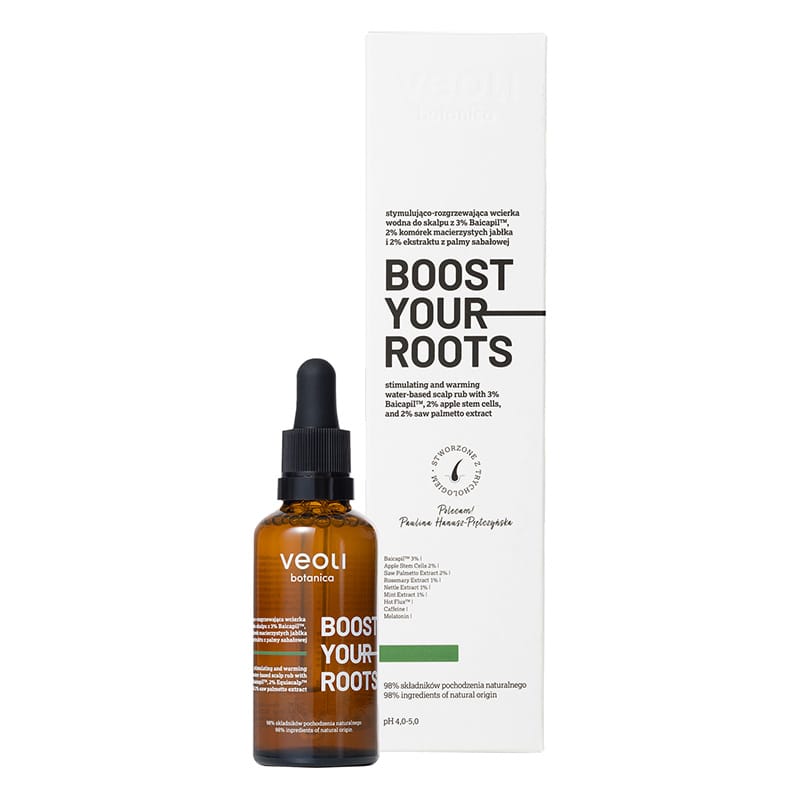 Тоник для волос Veoli Botanica Boost Your Roots Стимулирующе-согревающая водная втирка для кожи головы 50 мл
