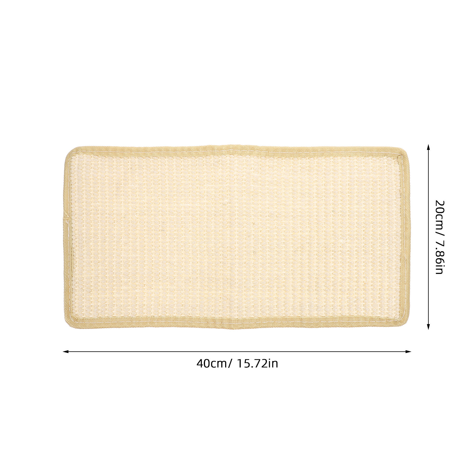 Коврик Для Кошек Из Сизаля 40.00X20.00X0.50Cm Защита Мебели От Царапин Без Шелушения Удовлетворяет Природные Инстинкты