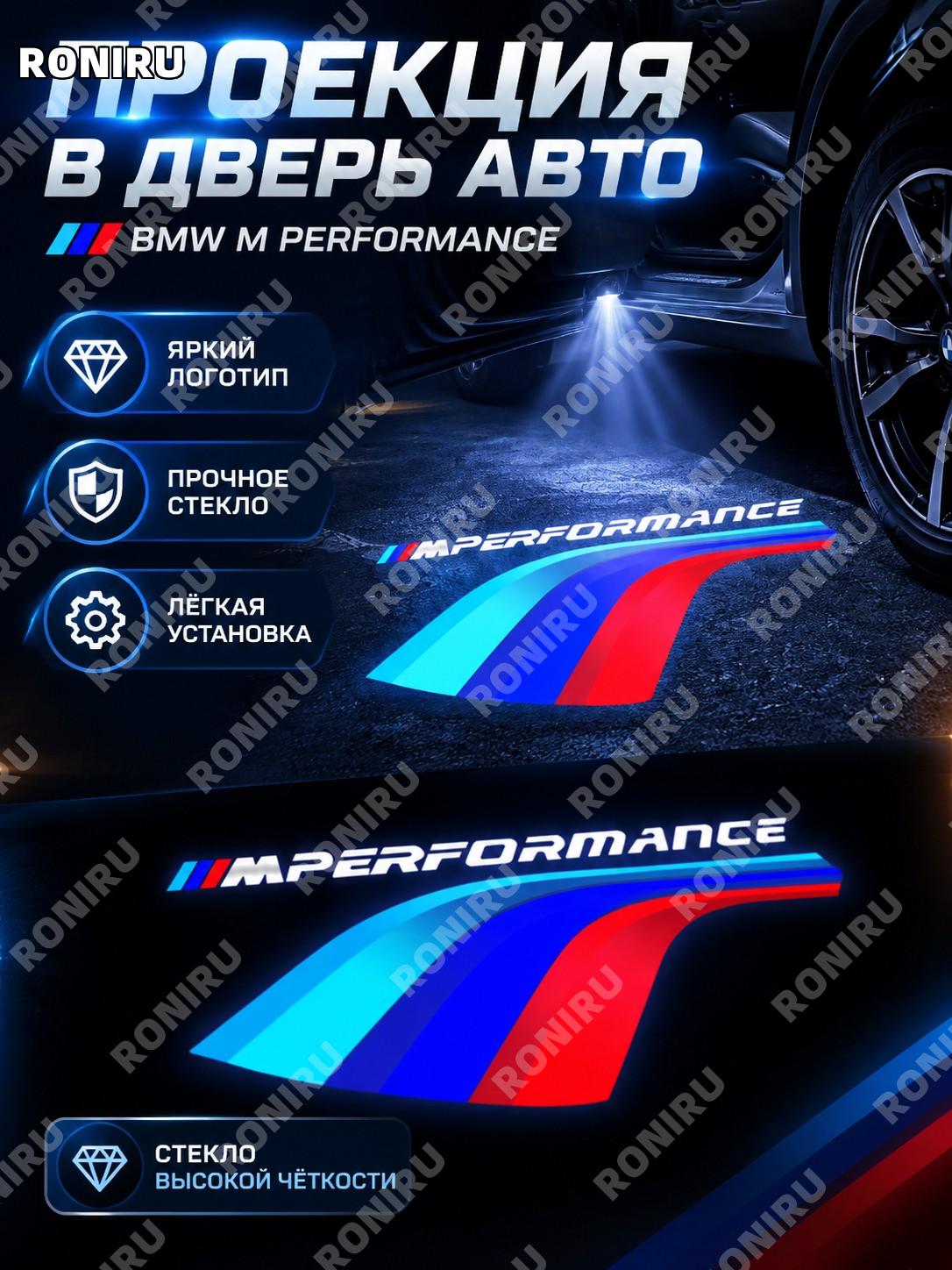 Подсветка двери BMW X3/X4 22-23, логотип BMW трек высокой четкости, одинарная, кварцевое стекло, для авто дверей