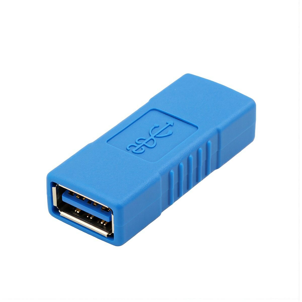USB 3.0 переходник гнездо к гнезду для удлинения кабеля со скоростью передачи данных 5 гигабит в секунду черный корпус пластик