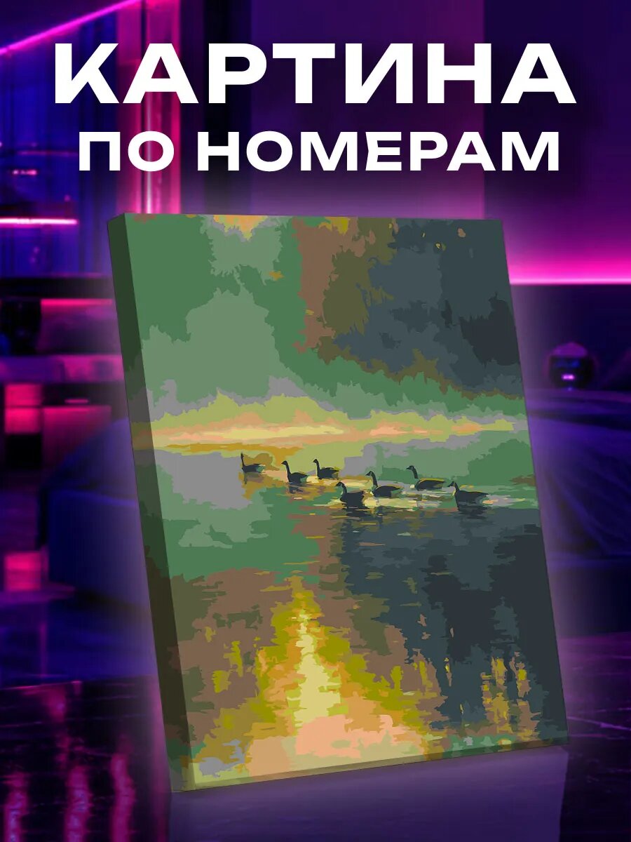 Картина по номерам Гуси