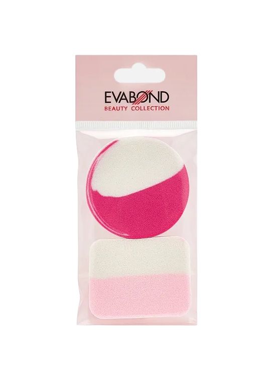 Набор спонжей для макияжа Evabond Two-tone makeup sponges
