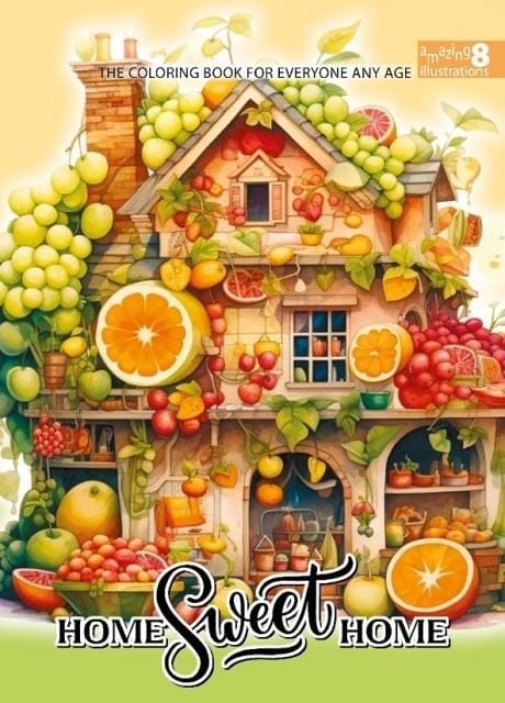 Набор для рисования, росписи Fresh Домики , A4, 8 картинок