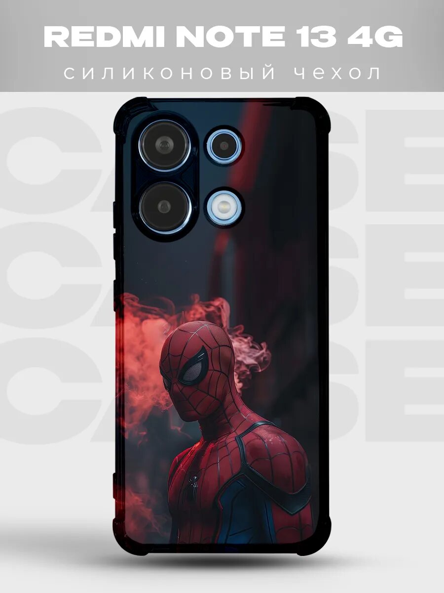 Чехол на Redmi Note 13 4G Человек-паук комикс spider man мар