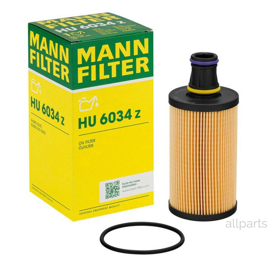 MANN-FILTER HU6034Z Фильтрующий элемент масляного фильтра "Evotop" с прокладкой