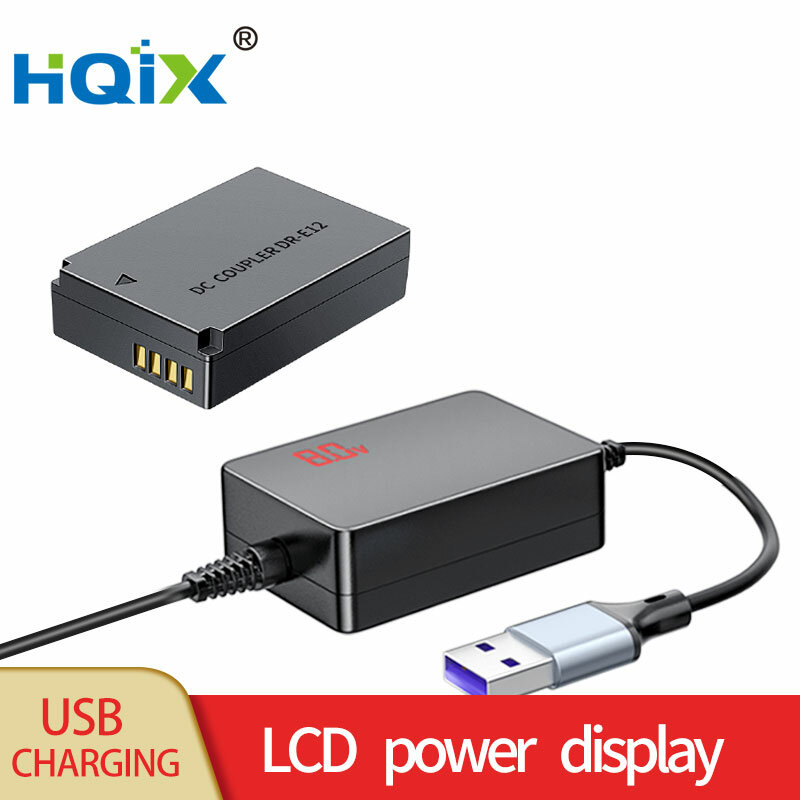HQIX для Canon EOS Rebel sL1 EOS M200 M50 M2 M M10 камера ACK-E12 Виртуальная батарея USB Power Ad