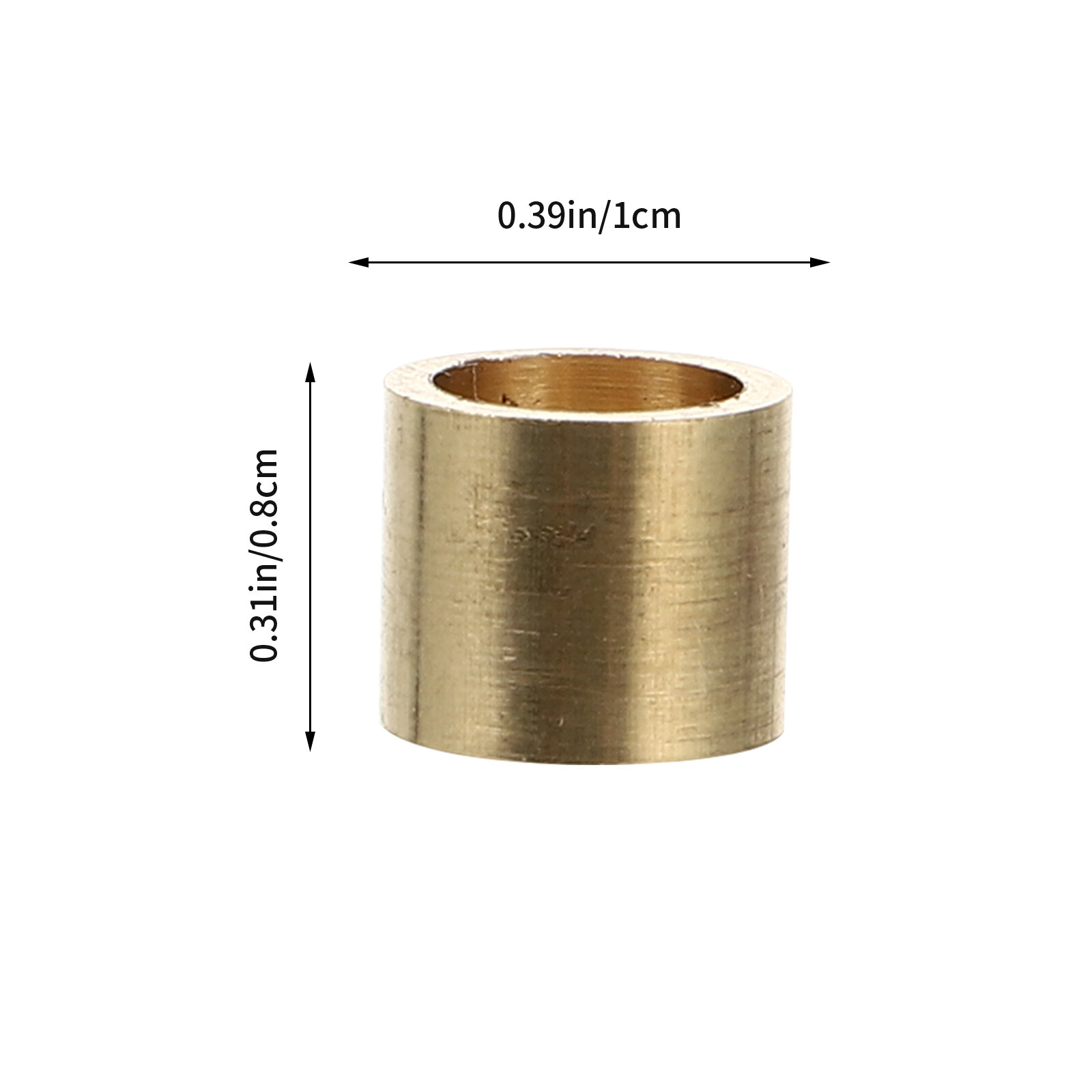 20 Штук Наконечники Для Кю С Диаметром 1X1Cm Из Высококачественной Меди Золотого Цвета