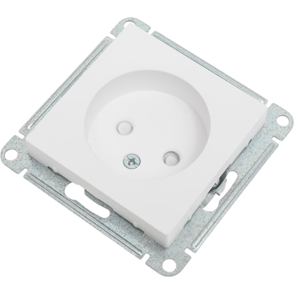 Механизм розетки Systeme Electric Atlasdesign лотос без заземления со шторками, 16а, ATN001349