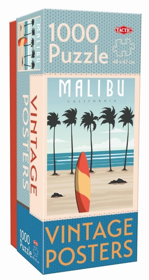 Пазл Tactic Vintage Cities Malibu, 1000 элементов, 67x48 см