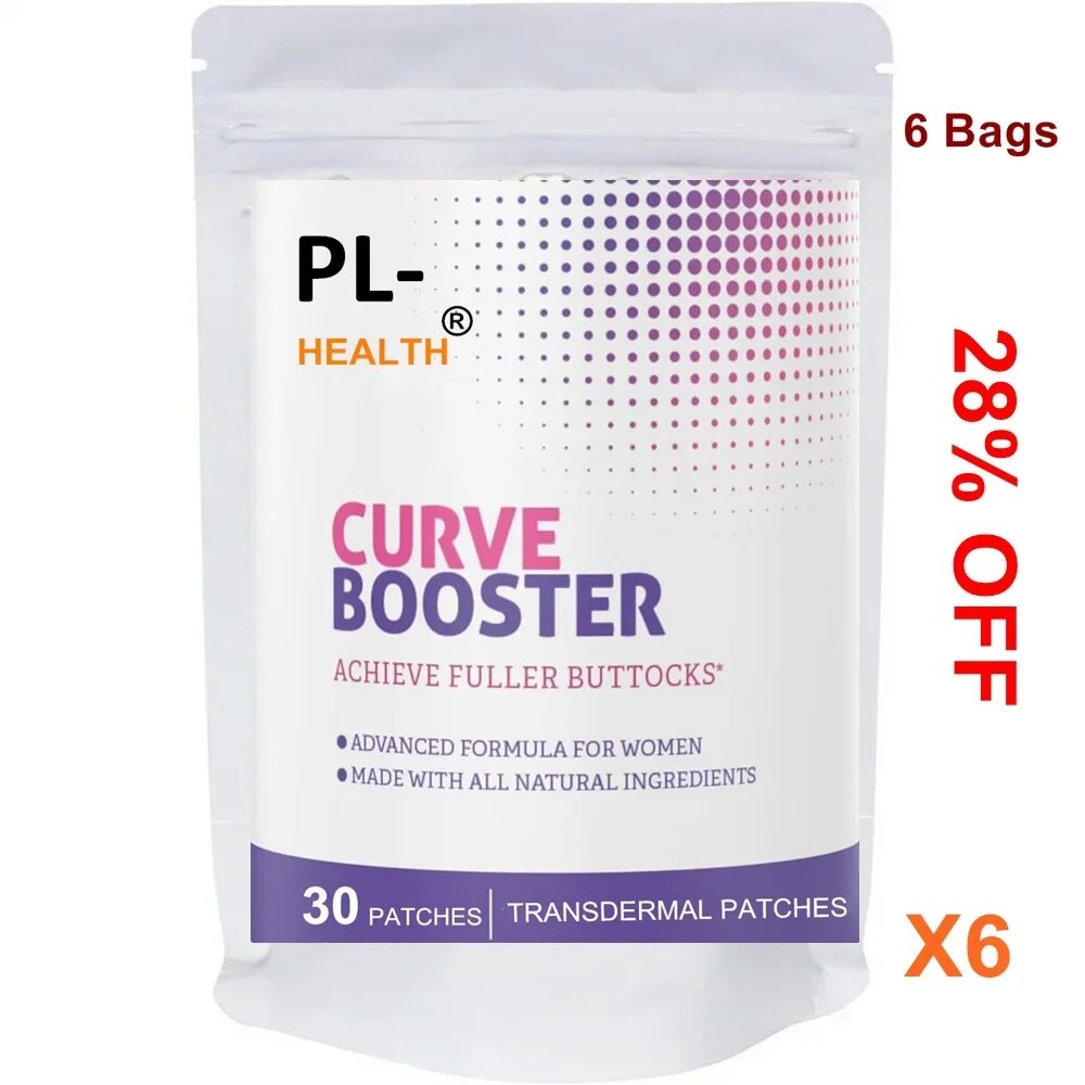 Пластыри для увеличения ягодиц Curve Boost and Butt Growth 6 Bags(180 Patches)