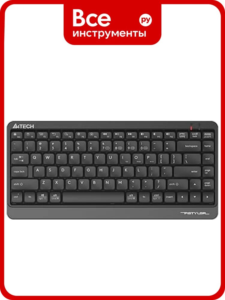 Клавиатура A4TECH FBK11 черный/серый USB беспроводная BT/Radio slim (FBK11 GREY) 1595334